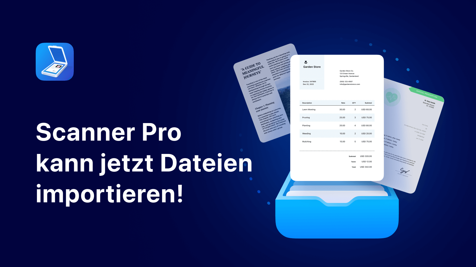 Neu: Dateiimport in Scanner Pro