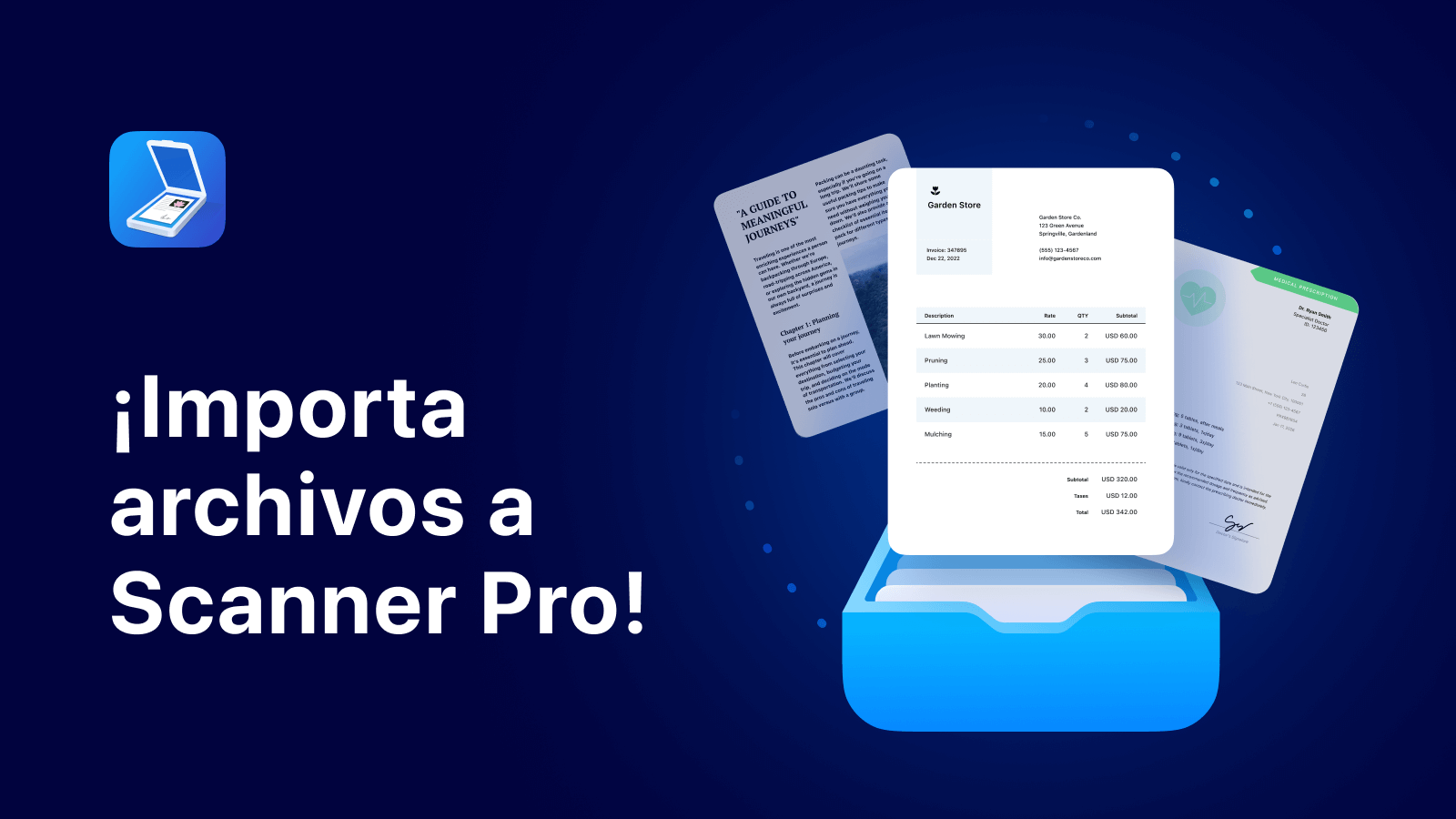 Nueva función Importar Archivos en Scanner Pro