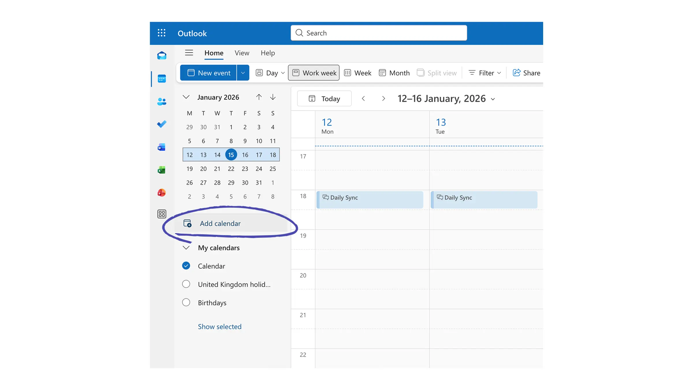 如何共享 Outlook 日历 - Readdle Calendars