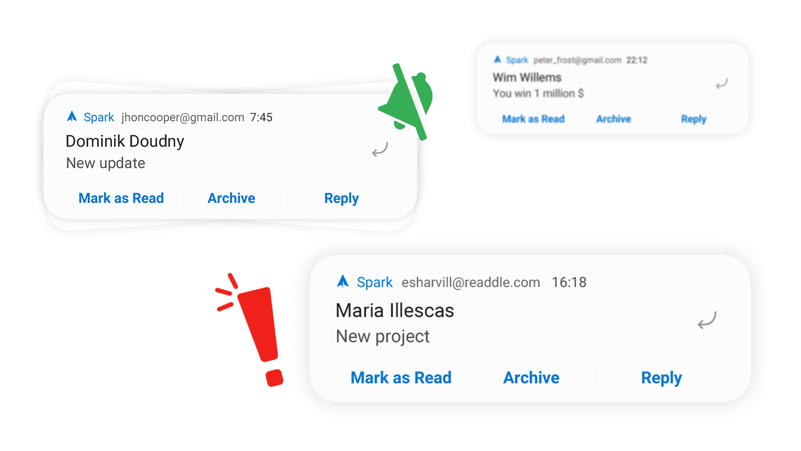 Spark for Android now lets you customize email notifications