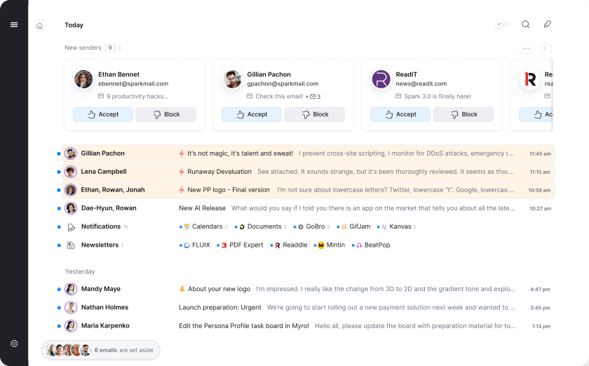 Spark Mail — 智能、聚焦、邮件。